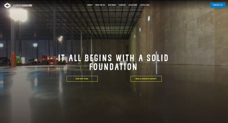 51 Best Concrete Company Websites