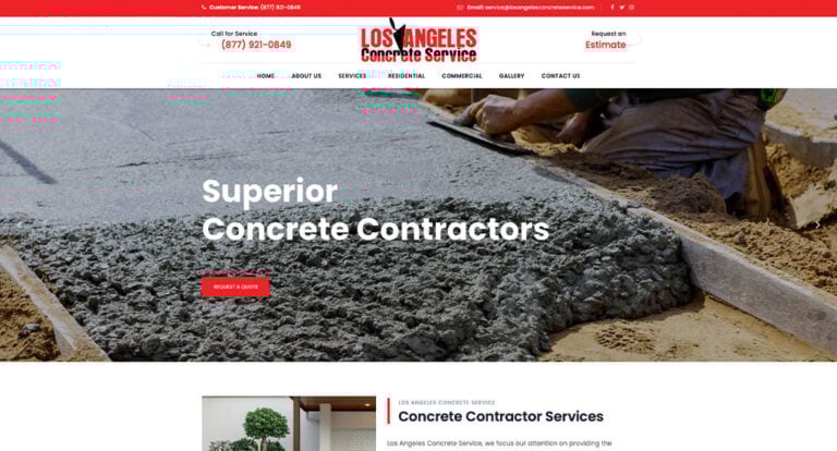 51 Best Concrete Company Websites
