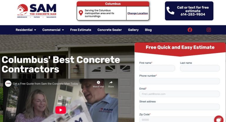 13 Best Concrete Company Websites