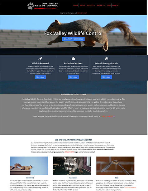 Fox Valley Wildlife Control Case Study - WebCitz