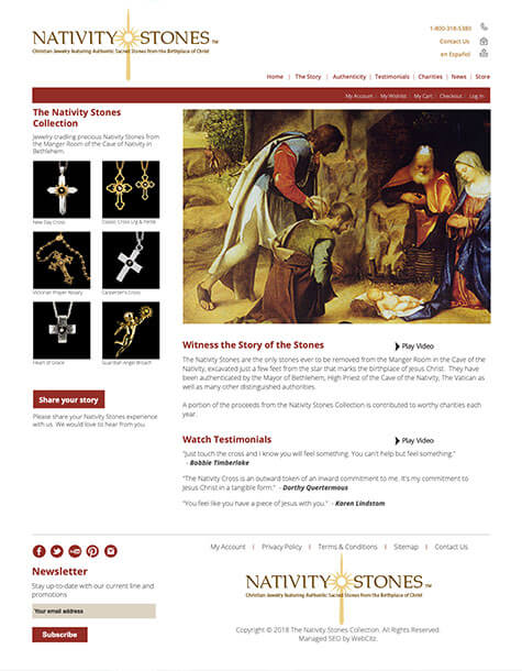 Nativity Stone Case Study - WebCitz