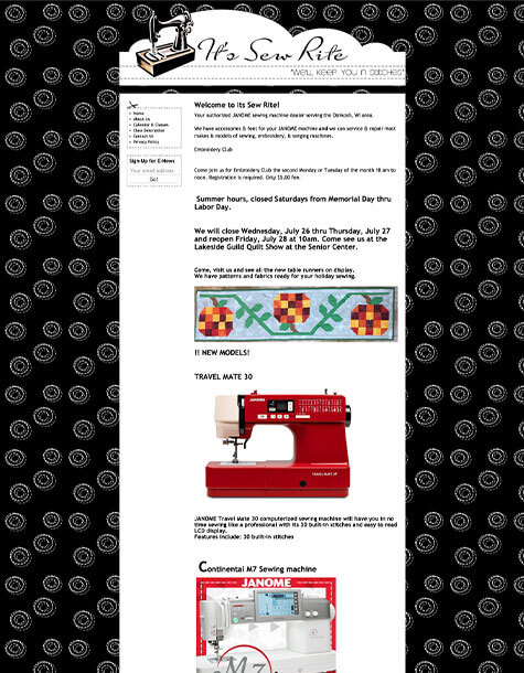 It's Sew Rite Case Study - WebCitz